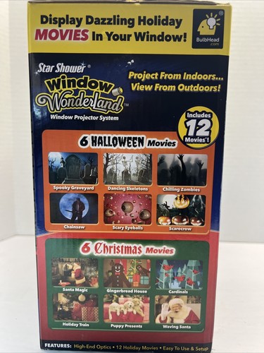 Bulbhead 11674 Star Shower Window Wonderland Projector - Black for sale ...