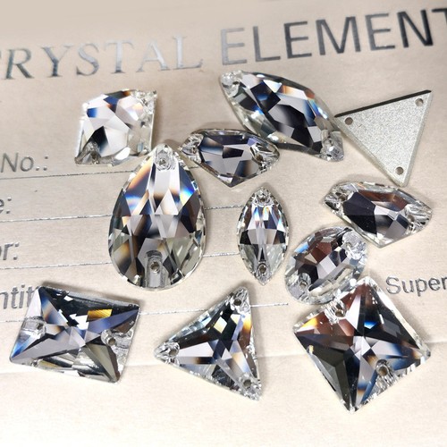 All Shapes Clear YANRUO Flatback Strass Sew on Crystal Rhinestones for ...