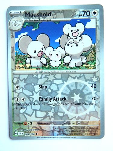 Maushold 161/198 NM Pokemon Card Scarlet & Violet SVI EN Colorless ...
