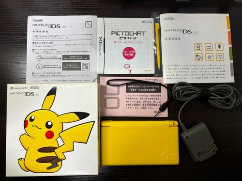 Nintendo DS Lite Pokemon Center Tokyo Limited Pikachu Edition Yellow ...