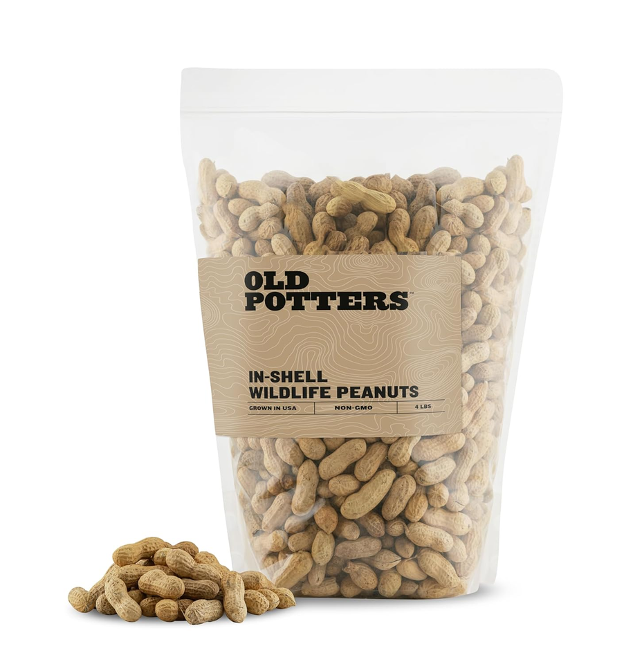 Wildlife In-Shell Peanuts for Birds, Squirrels, and Wildlife. USA Grown ...