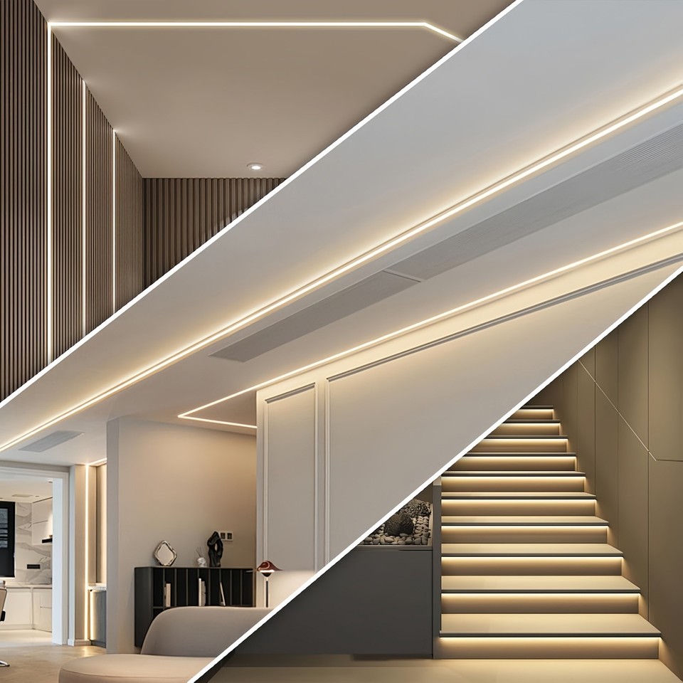 20 Pack 1M Each Aluminum Channel for LED Strip Lights U-Shape Track and ...