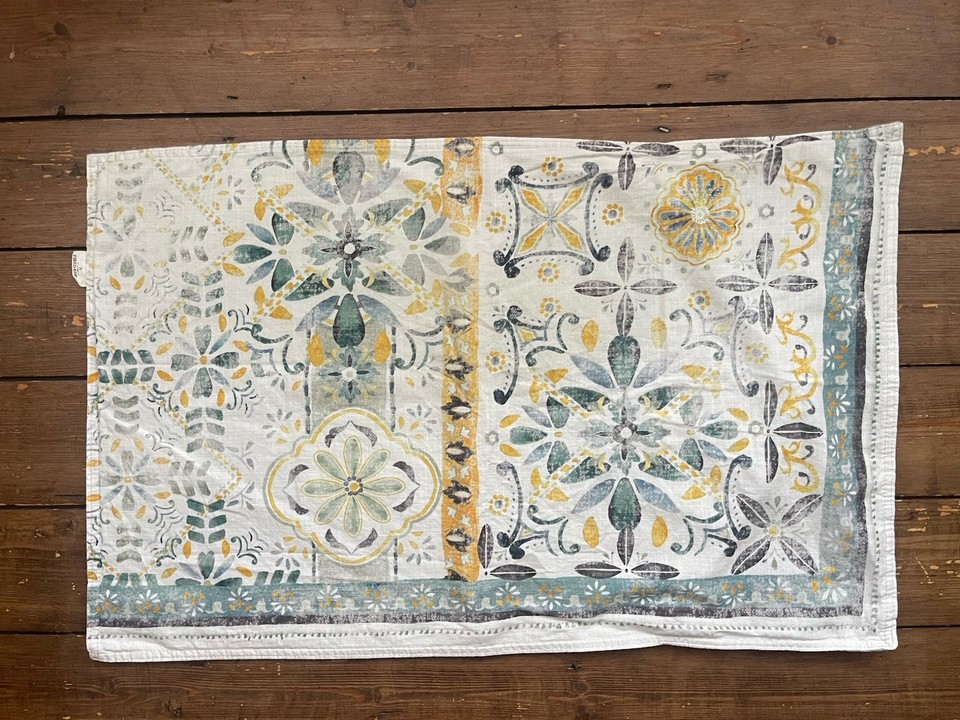 M&S Fired Earth Acapulco Ava DOUBLE Duvet Cover Set 2 Pillowcases ...