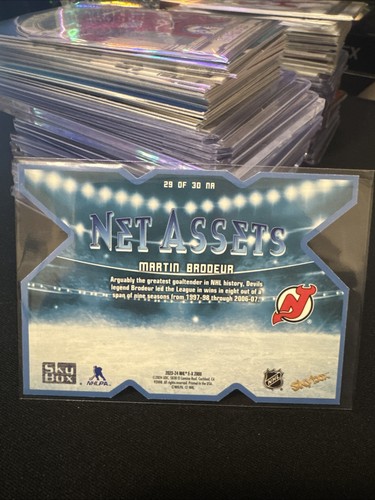 2023/24 Skybox E-X 2000 Martin Brodeur Net Assets Insert | eBay