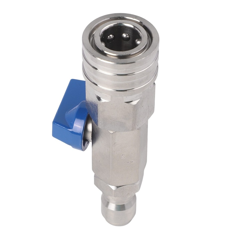 Efficient 38 Quick Connect Stainless Steel Ball Valve Kit for Power ...