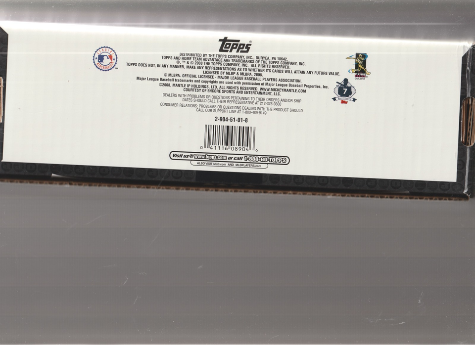 2008 Topps Baseball Complete Factory Sealed Set 1-660 Series 1 & 2 NR ...