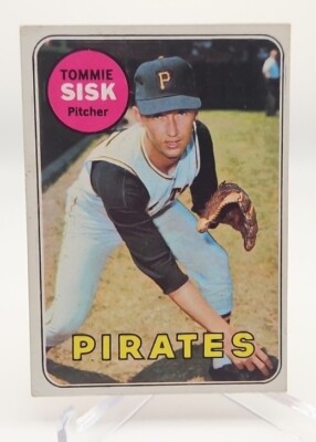 1969 Topps Baseball #152 Tommie Sisk Vintage Pittsburgh Pirates Trading ...