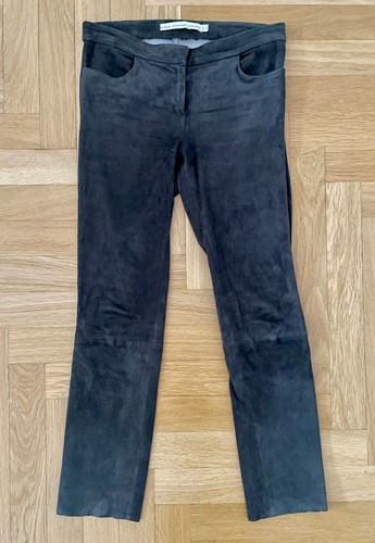 Wildleder Hose - dunkelgrau - Größe 36 - & other stories - schmal ...