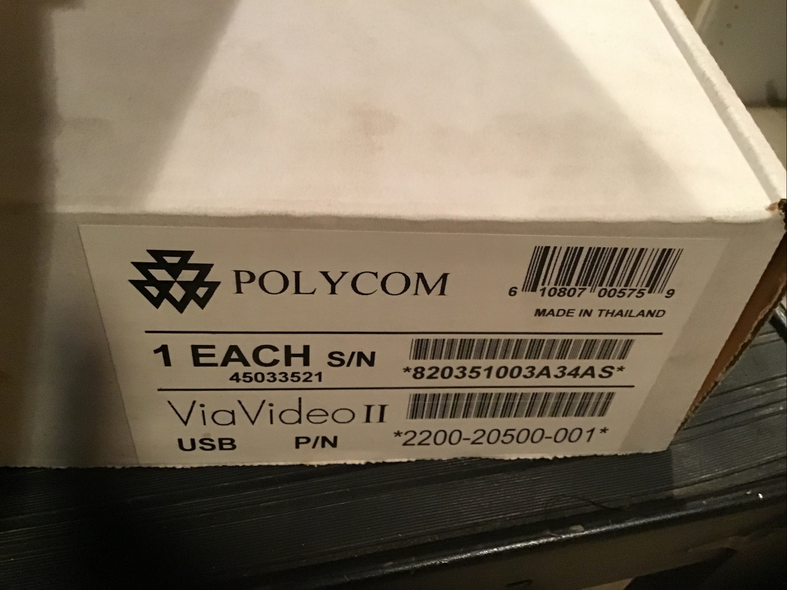 Polycom USB ViaVideo II Webcam Video Conferencing System 2200-20500-001 ...