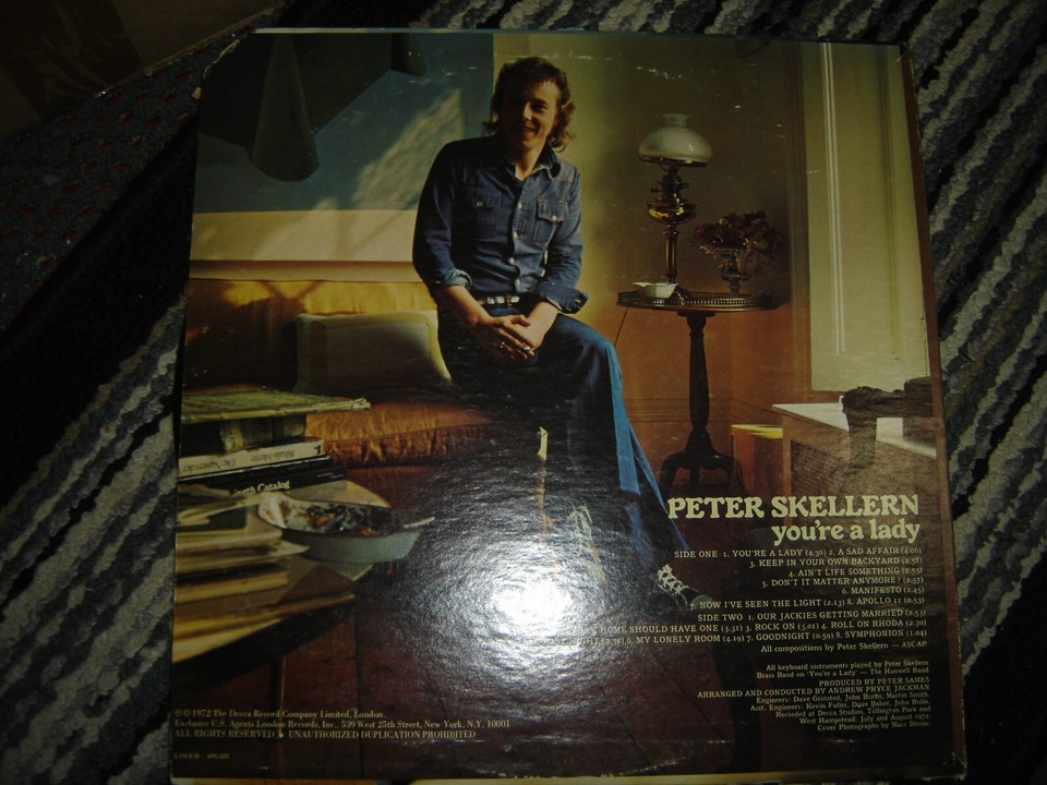 Peter Skellern - You're A Lady 1972 Orig. Vinyl LP CC E/E | eBay