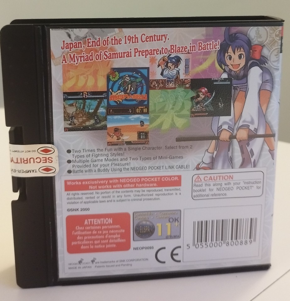 The Last Blade Neo Geo Pocket Colour Sealed UK Pal Game SNK Collectors ...