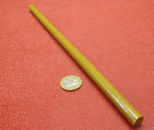 PTFE Rulon J, Round Rod, Gold Tint, 3/8" (.375") Diameter x 1 Foot ...