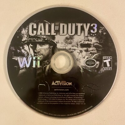 Call of Duty 3 2006 Nintendo Wii Game Disk Only | eBay