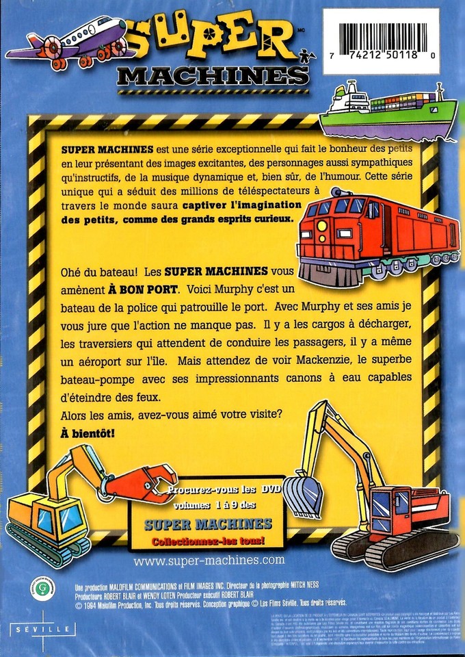 Super Machines - A Bon Port - Children Educational - French & English ...
