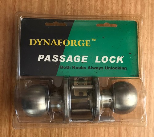 NEW Door Passage Lock Set - Always Unlocking - Brushed Stainless Steel ...