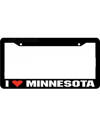 I LOVE Minnesota License Plate Frame | eBay