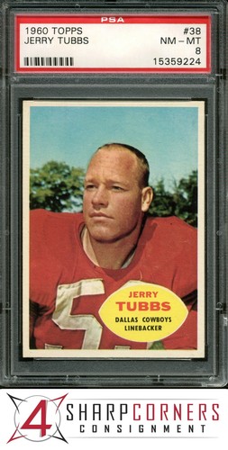 1960 TOPPS #38 JERRY TUBBS COWBOYS PSA 8 SET BREAK | eBay