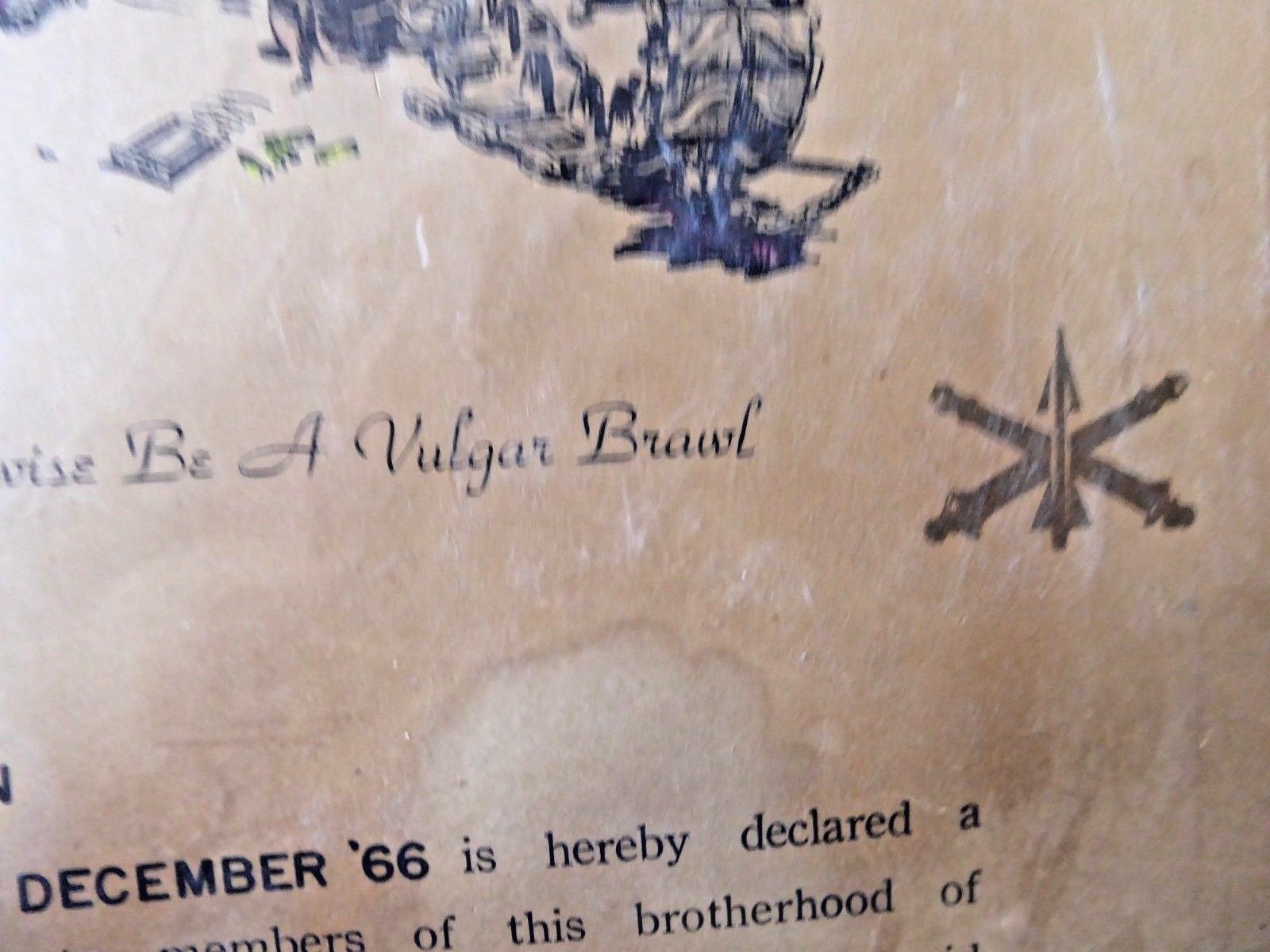 VINTAGE CERTIFICATE US ARMY ARTILLERY DAY FORT BUCKNER OKINAWA JAPAN ...