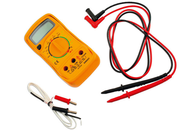Digital Multimeter MULTI METER with Temperature Probe AC DC 9 Volt ...