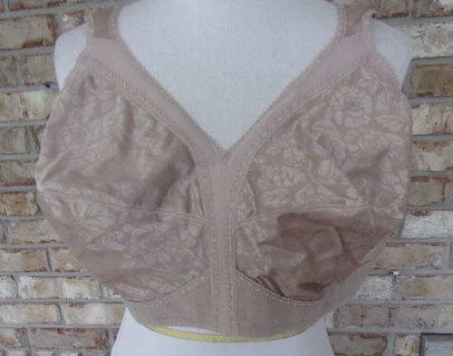 PLAYTEX BRA 18HR SZ 48DD BEIGE WIDER STRAPS FULL COVERAGE COMFORTABLE ...