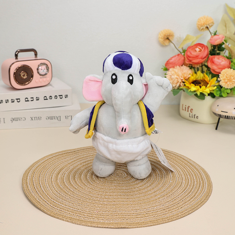 8" Super Mario Bros Wonder Plush Toys Elephant Blue Toad Soft Stuffed ...
