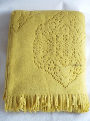 Charlotte Mustard Throw 170cm x 200cm Elainer Home Living Luxury | eBay UK