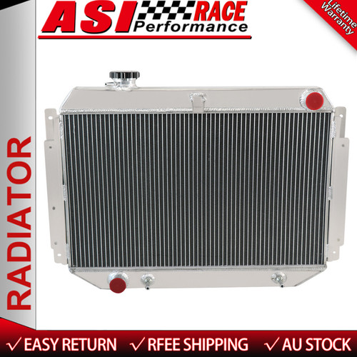 4-Rows Aluminum Radiator FOR 1971-1980 Holden HQ HJ HX HZ Kingswood 253 ...