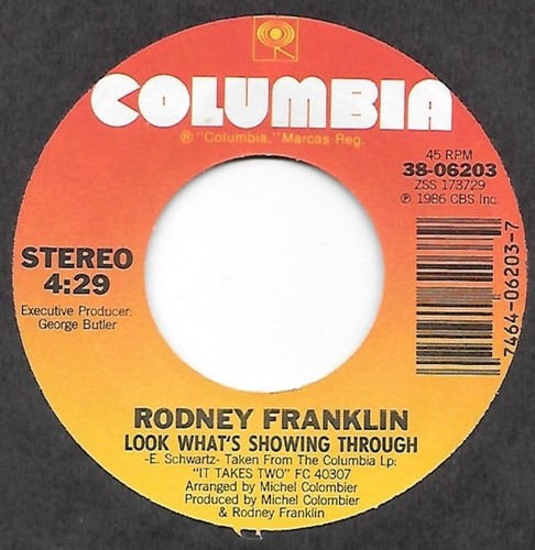 Rodney Franklin - Look What's Showing Through, 7", (Vinyl) | eBay