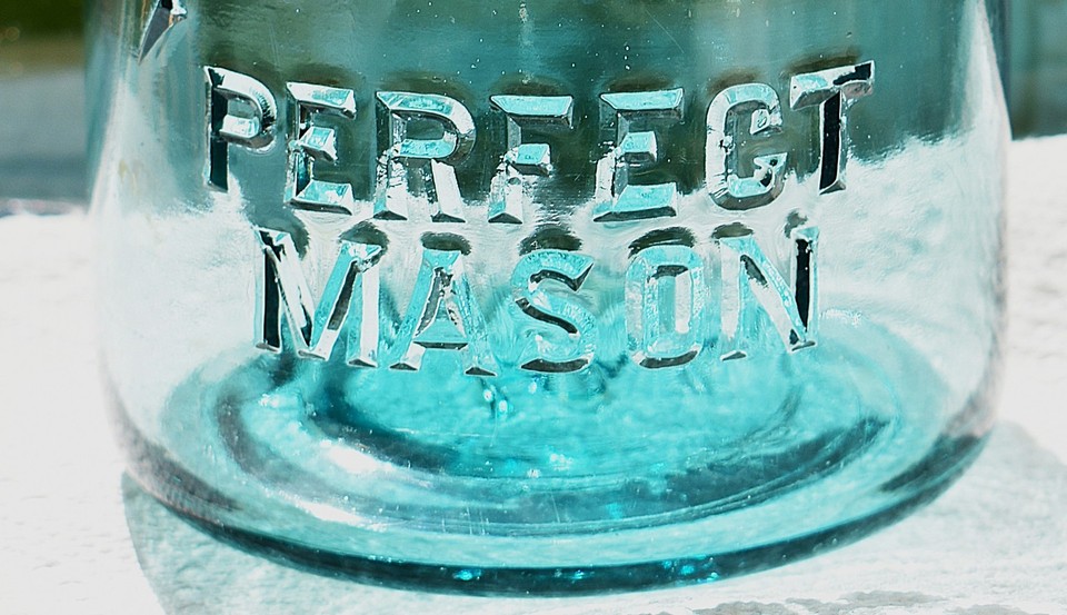 Antique Ball Perfect Mason Jar 1910-23, Underscore 5 Out of Round Oval ...