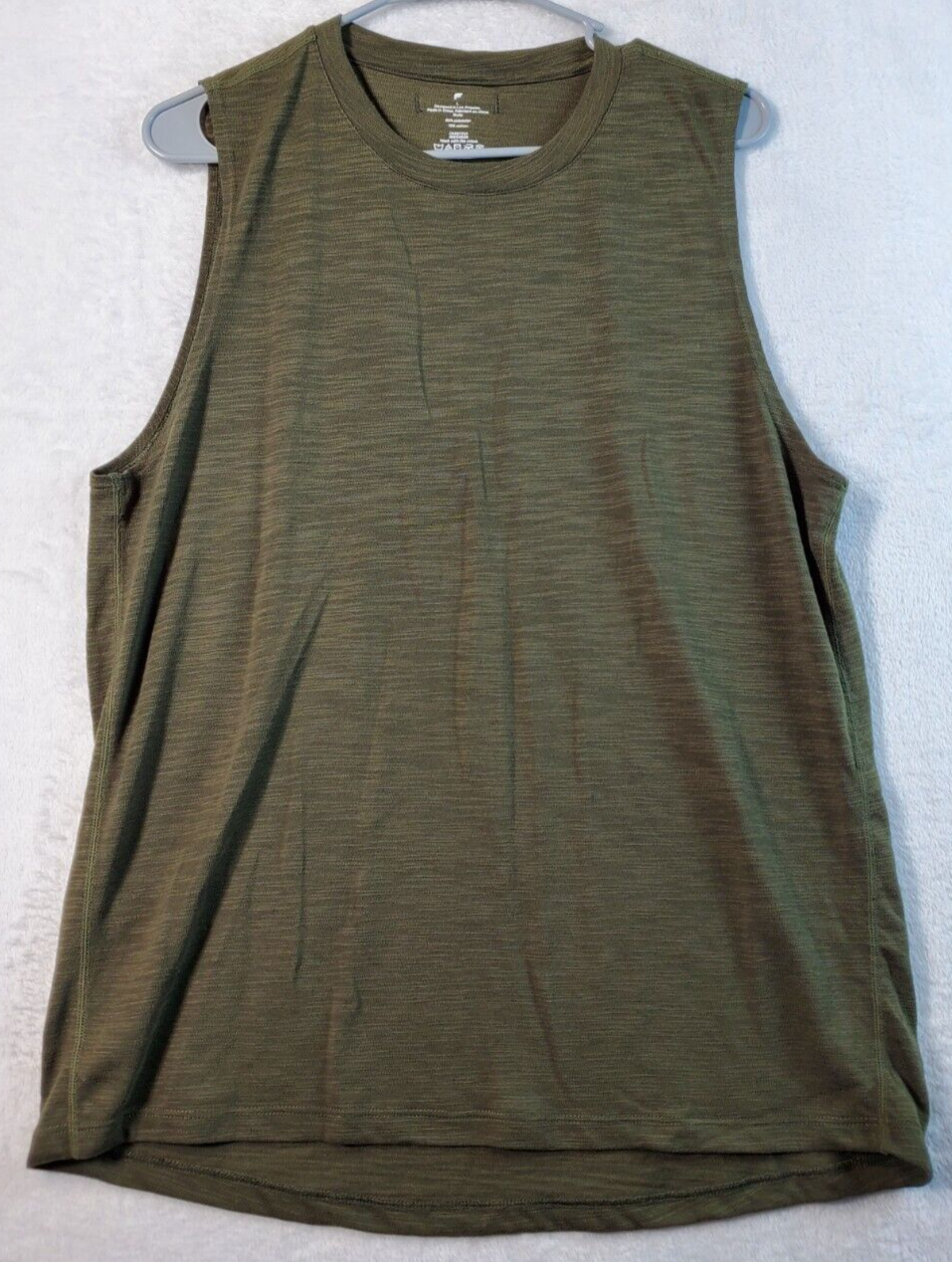 Fabletics Tank Top Womens Size Large Green Polyester Sleeveless Round ...
