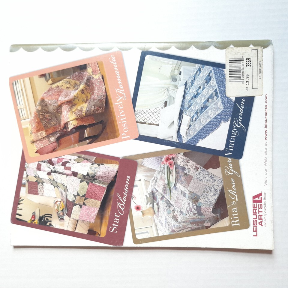 Quick & And Easy ROMANTIC QUILTS Leisure Arts Designs Patterns 3869 ...
