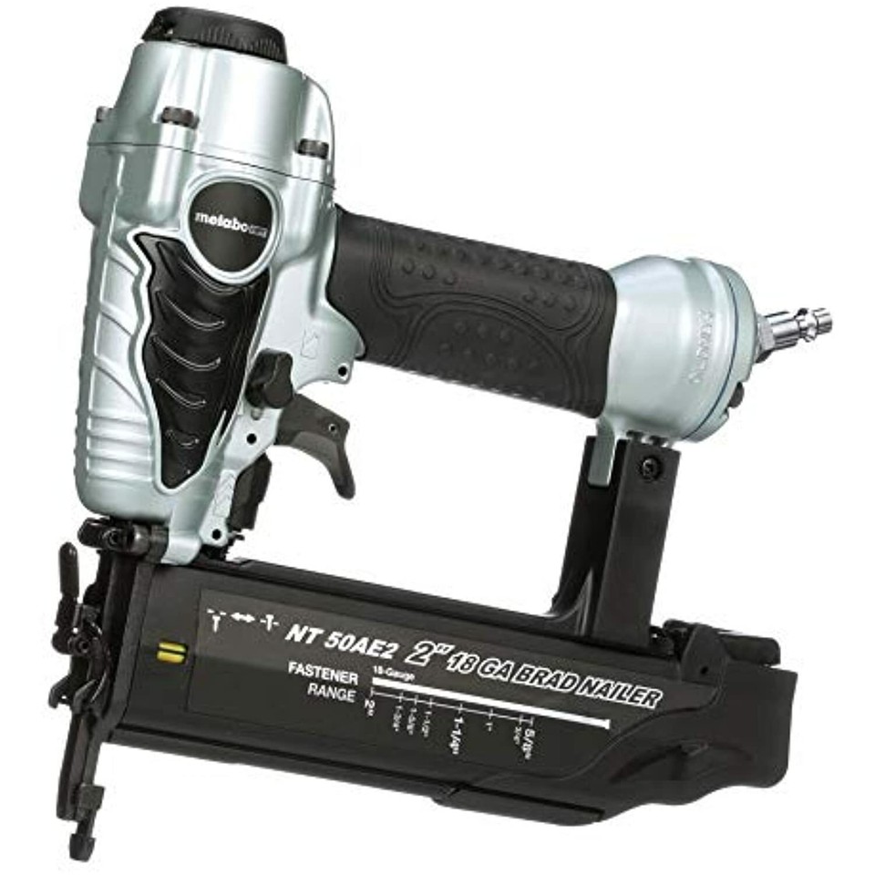 Metabo HPT NT50AE2 Brad Nailer Pneumatic, 18 Gauge, 5/8" to 2" 50mm ...