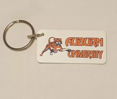 AUBURN TIGERS Plastic Keytag Key chain Ring Vintage | eBay