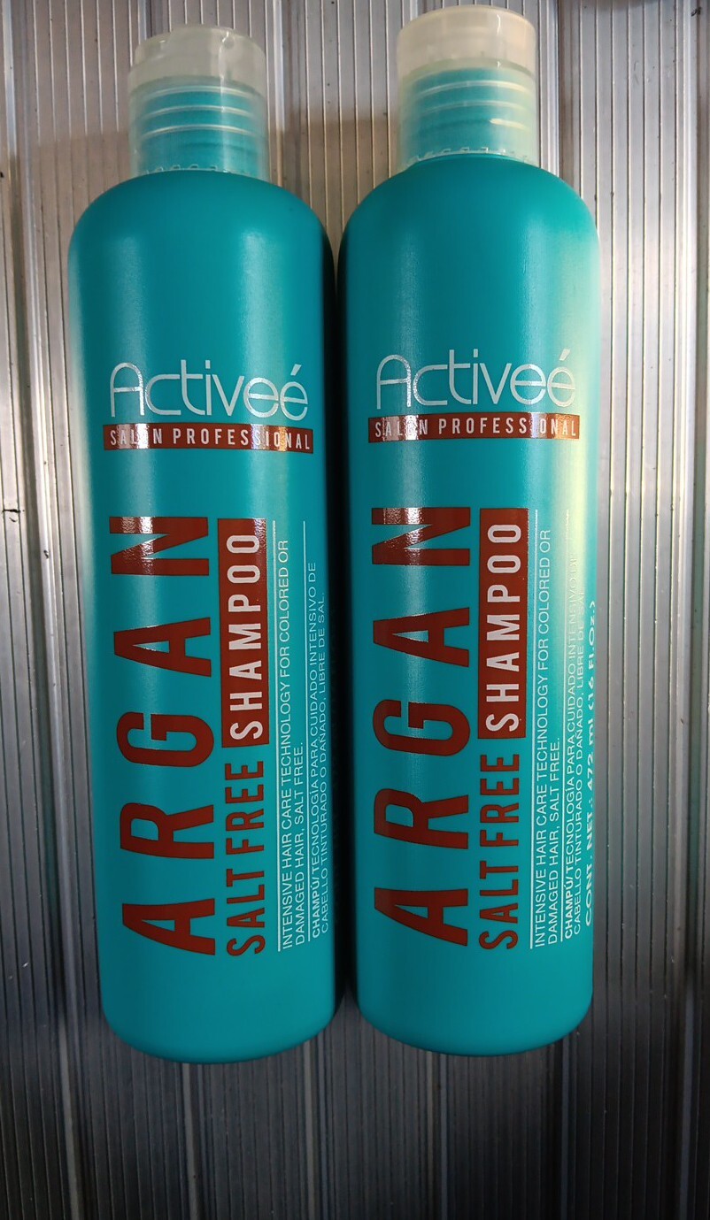 2 ACTIVEE ARGAN SALT FREE SHAMPOO INTENSIVE HAIR CARE REPAIR 16 OZ (J33 ...