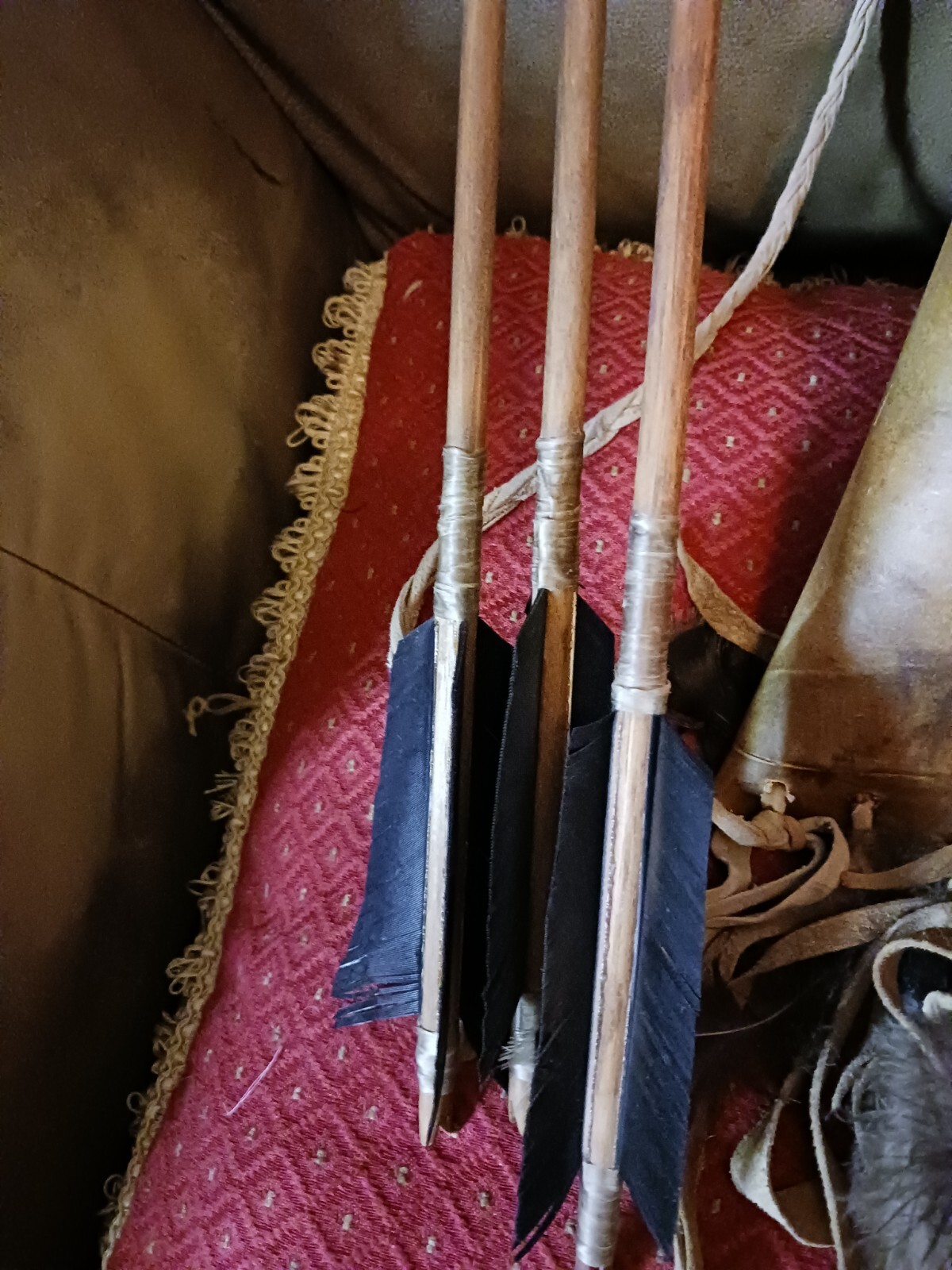 **AWESOME NATIVE AMERICAN BOW AND ARROWS BOW AND PAINTED QUIVER GREAT ...