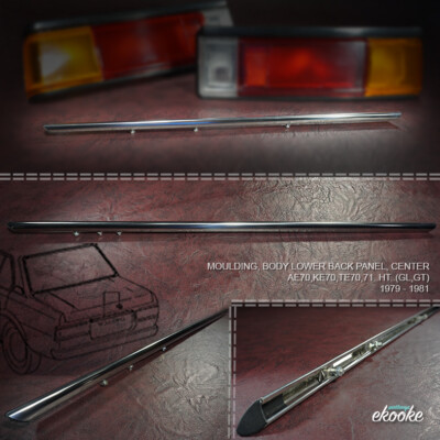 Rear MOULDING BODY LOWER BACK PANEL CENTER Fit AE70 KE70 TE70 71 DX GL ...