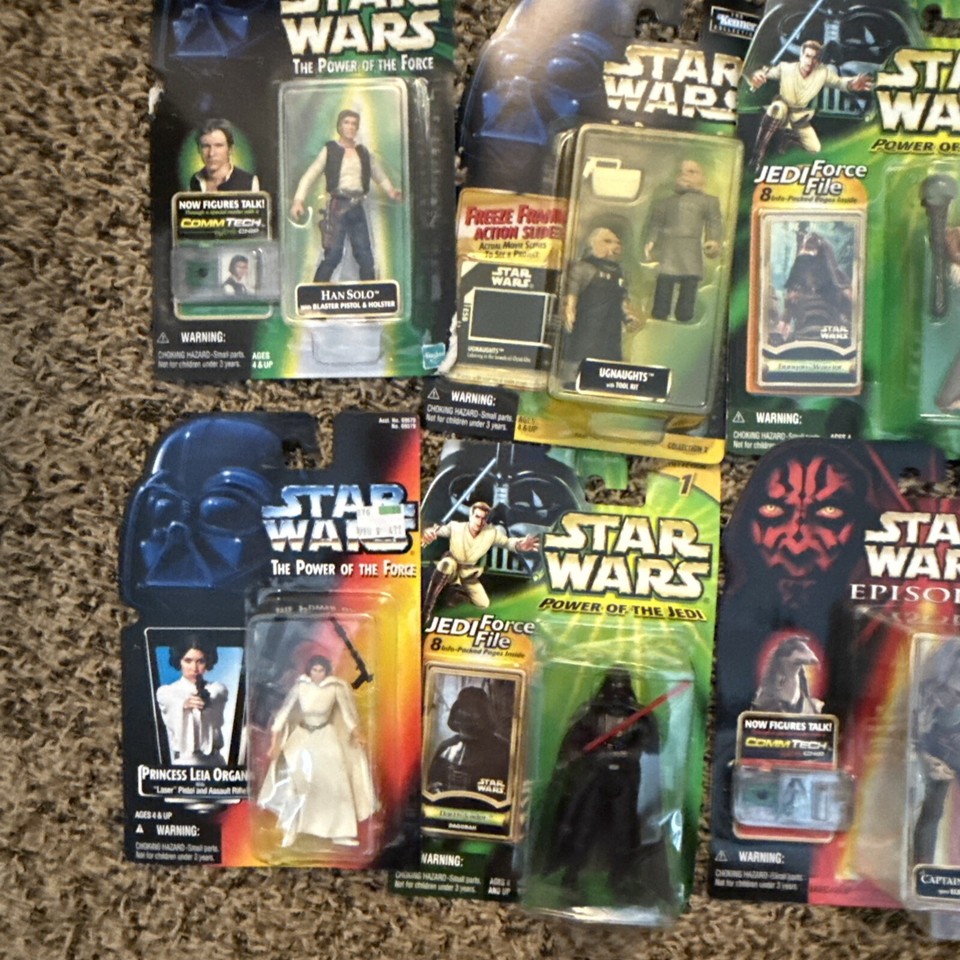Star Wars action figure lot 15 carded figures Random Figures Lot 1 Free ...