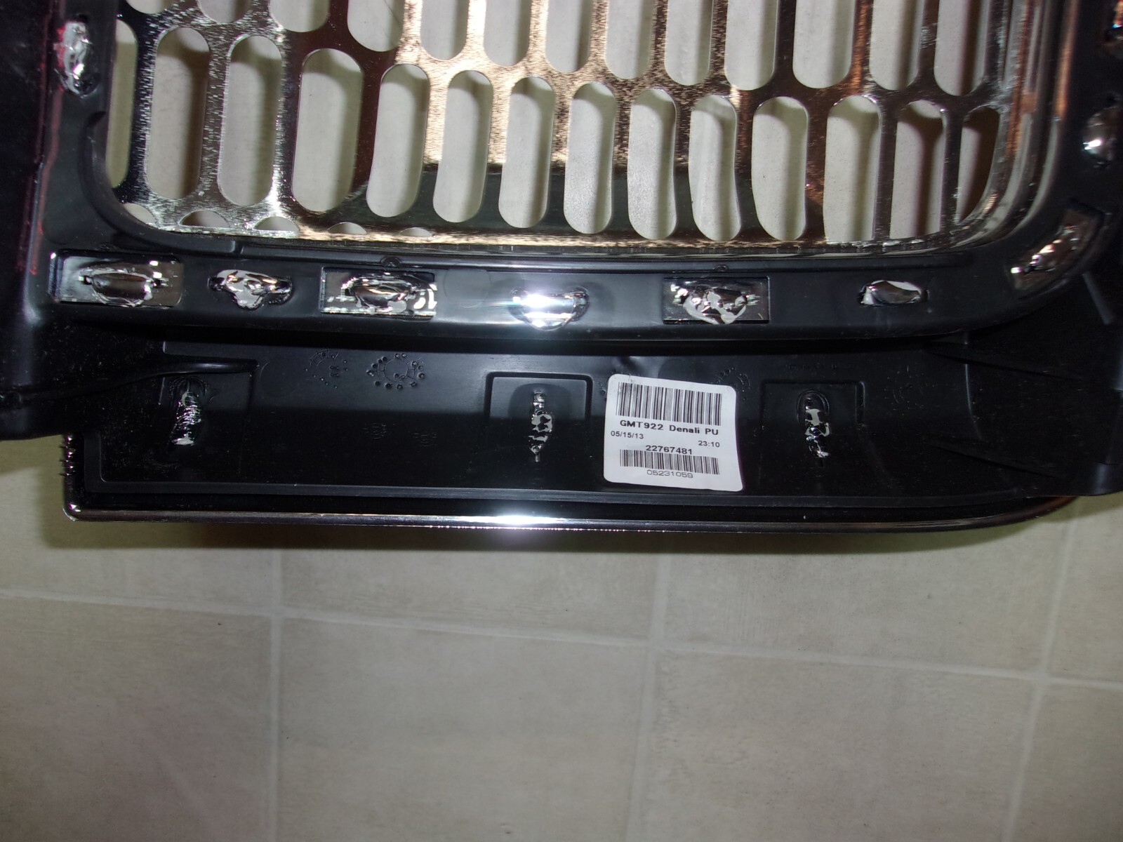 22767481 Chrome Denali Grille Fits 2007-2013 GMC Sierra 1500 Real GM ...
