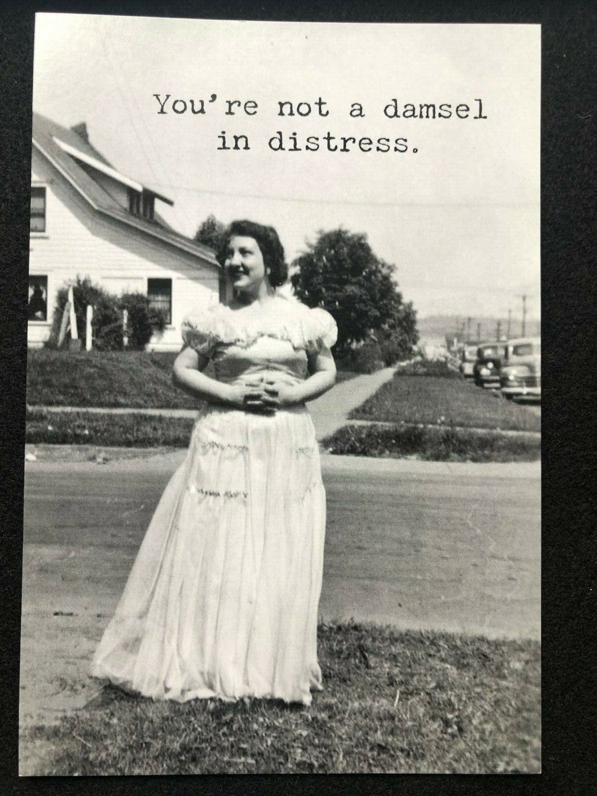 Trash Talk by Annie Greeting Card You're Not A Damsel In Distress... | eBay