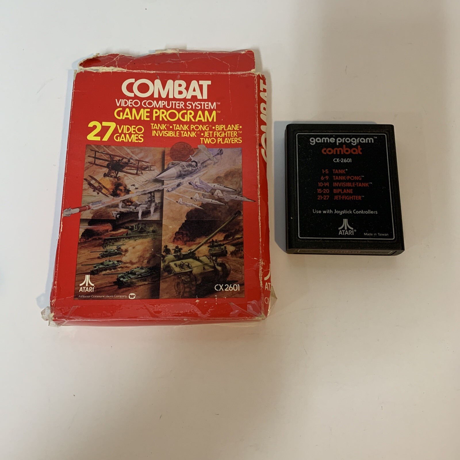 Atari 2600 Combat with box - Cleaned and Tested Works Great | eBay