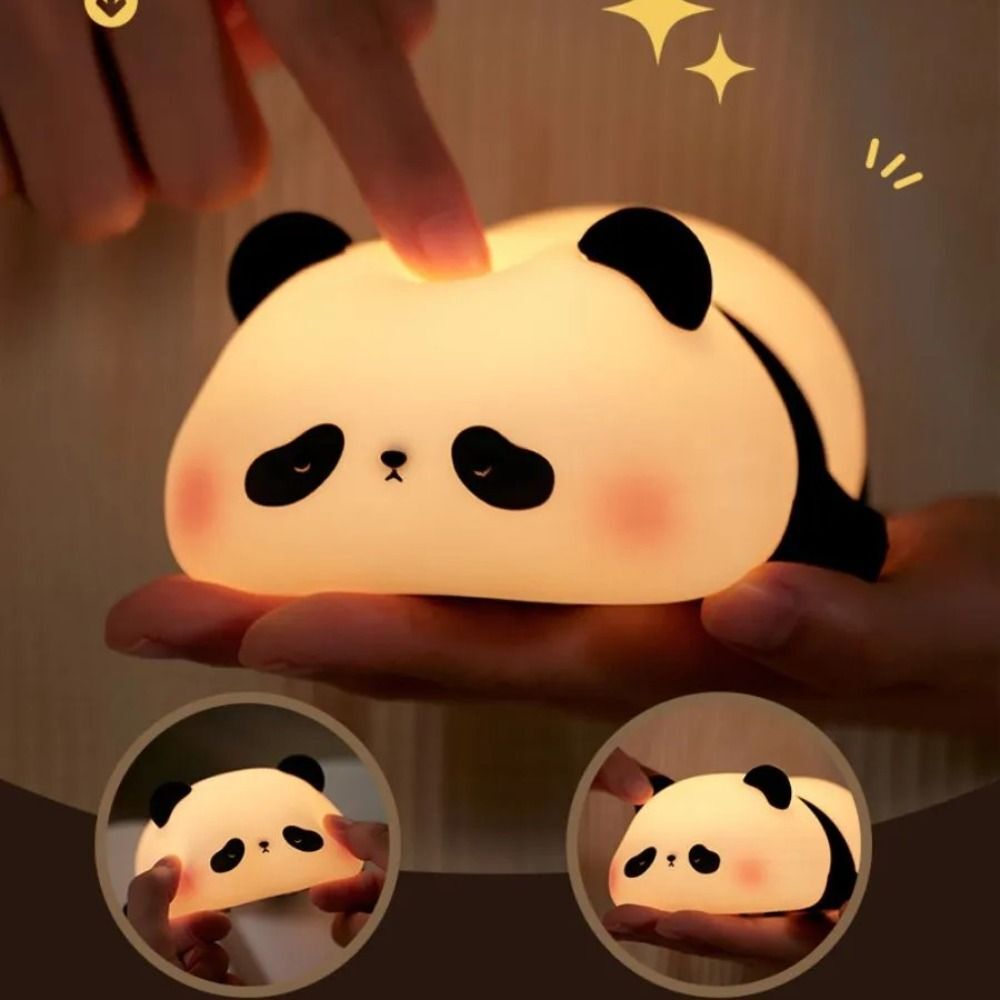 USB Rechargeable Panda Sheep Lamp Silicone Mood Light Kids Bedroom | eBay
