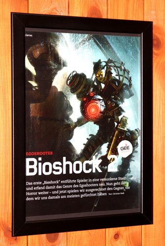 BioShock 2 Video game Xbox 360 PS3 Rare Promo Small Poster Ad Page ...