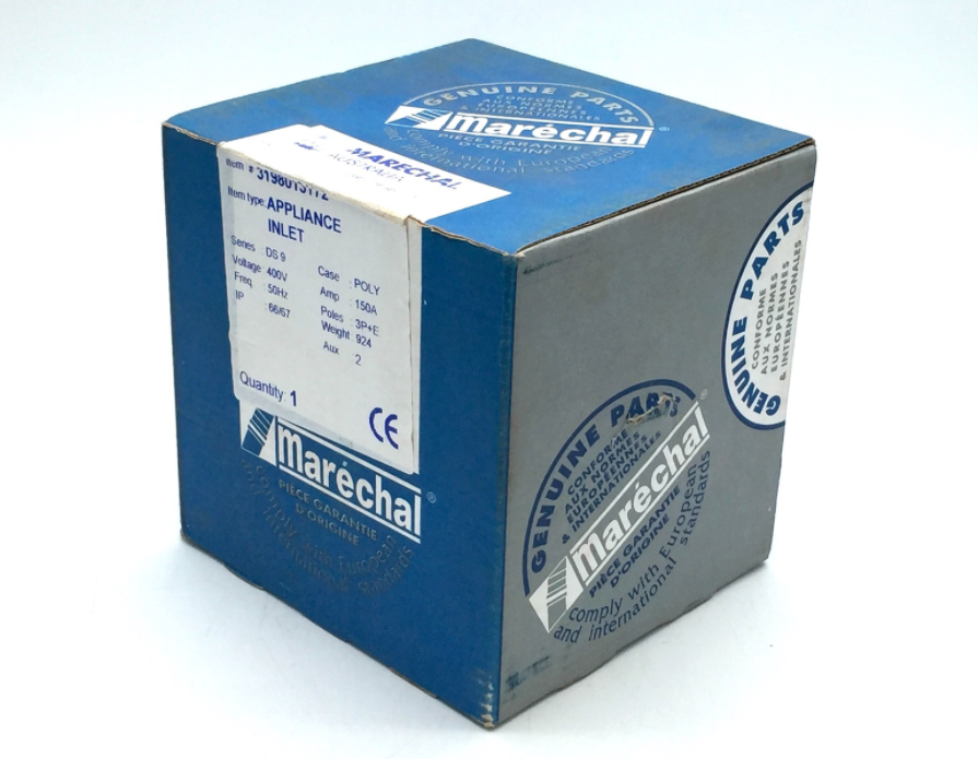 Marechal 3198013 172 DS 9 Appliance Inlet Poly Blue 400V 150A 50Hz 3P+E ...
