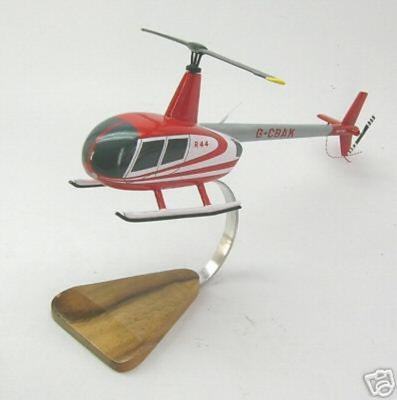 R-44 Raven Robinson R44 Helicopter Wood Model Free Ship | eBay
