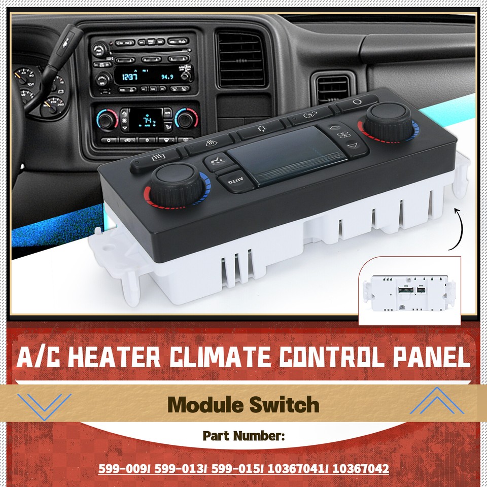 AC Climate Control Module IMPROVED 599-009 For Chevy GMC Silverado ...