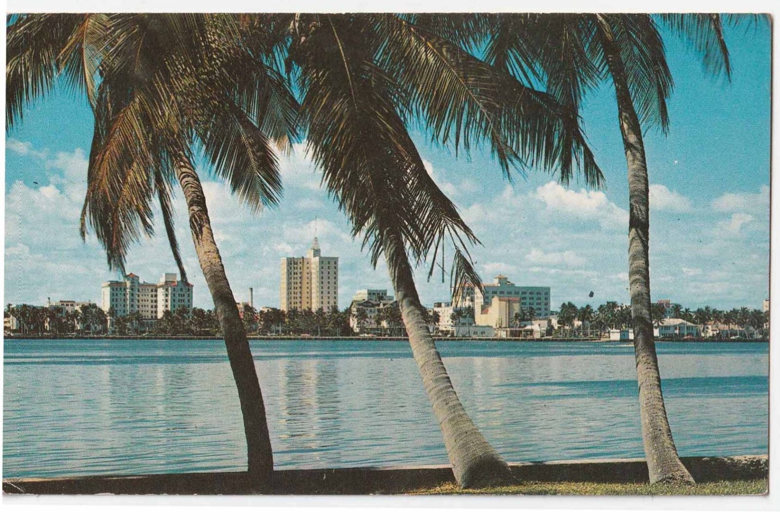 West Palm Beach Postcard Pennsylvania Hotel Harvey Comeau Building Lake ...