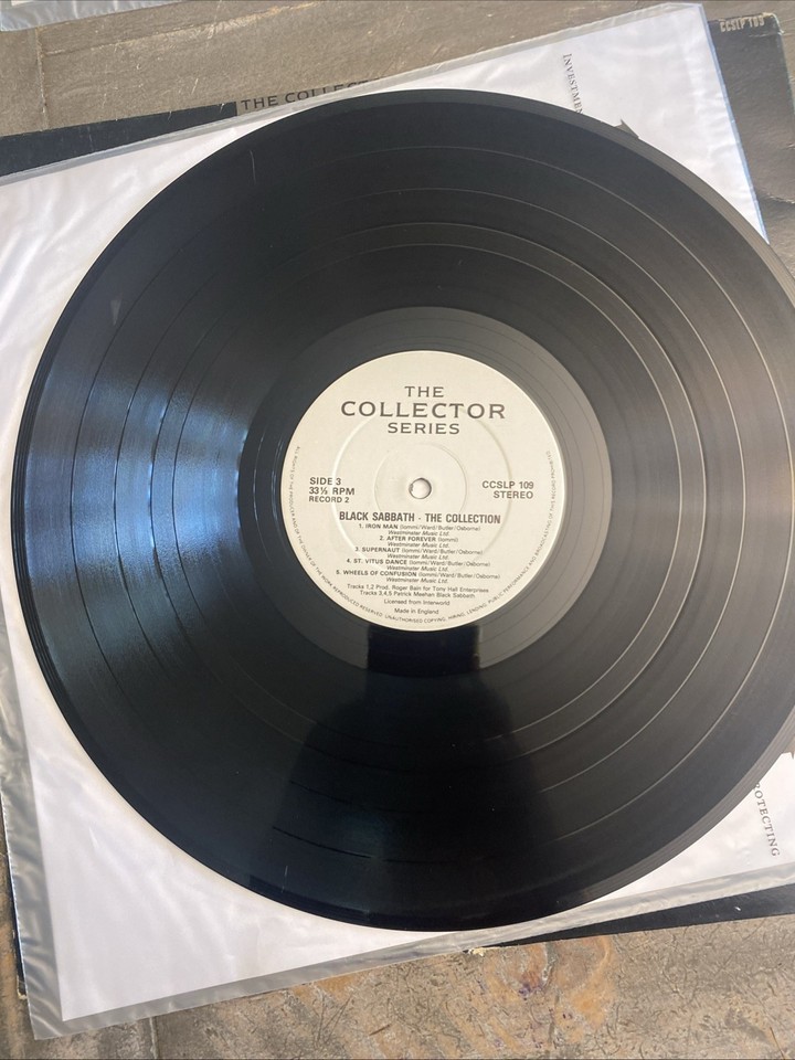Black Sabbath Double Vinyl Lp The Collector Series “The Collection ...