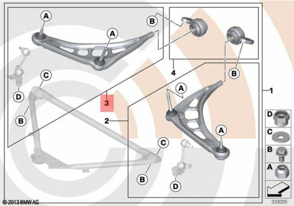 Genuine BMW 31-12-2-343-352 | REPAIR KIT, WISHBONE, RIGHT | eBay