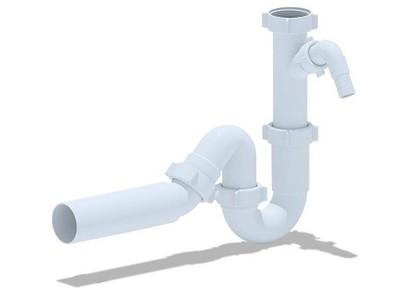 Siphon For Washing Machine Ani Plast, 50 Mm, White | eBay