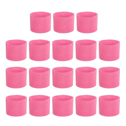 18 Pcs Soccer Captain Armband Elastic Captain Arm Band Pink ...